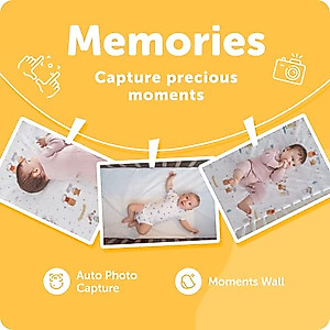 Cubo Ai Sleep Safety Bundle - Includes 1080p HD Night Vision Cubo Ai Plus Smart Baby Monitor with 3-Stand Set & Sleep Sensor Pad | Proactive AI Safety Alerts, Sleep Analytics & Micro Motion Detection