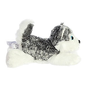 Aurora® Adorable Mini Flopsie™ Mush™ Stuffed Animal - Playful Ease - Timeless Companions - Gray 8 Inches