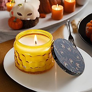 Pumpkin Chai Candle, Fall Candle for Home Scented, Autumn Candles for Women & Men, House Warming Gift, Small Candle Jar, 4.2 Ounce, 28Hour Burn Time, Halloween Candles Gift