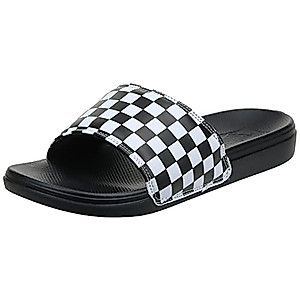 Vans La Costa Slide-On (Checkerboard) True White/Black Men's 12, Women's 13.5 Medium