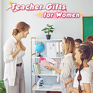 Panspace Teacher Appreciation Gifts for Women, Christmas & Birthday Gift Set for Teachers from Students - Thank You Gift Box with Tumbler, Tote Bag, Socks