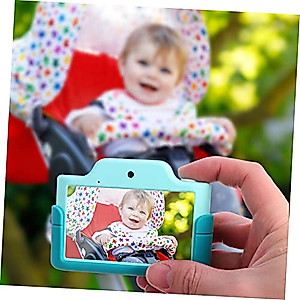 SOLUSTRE Kids Toys for Cartoon Portable Aniaml with Girls Shaped High-Resolution Gift Gifts Sticker Lovely Action W Easter Recorder Boys Camera Green Fox Lanyard Birthday Digital Kids Camera