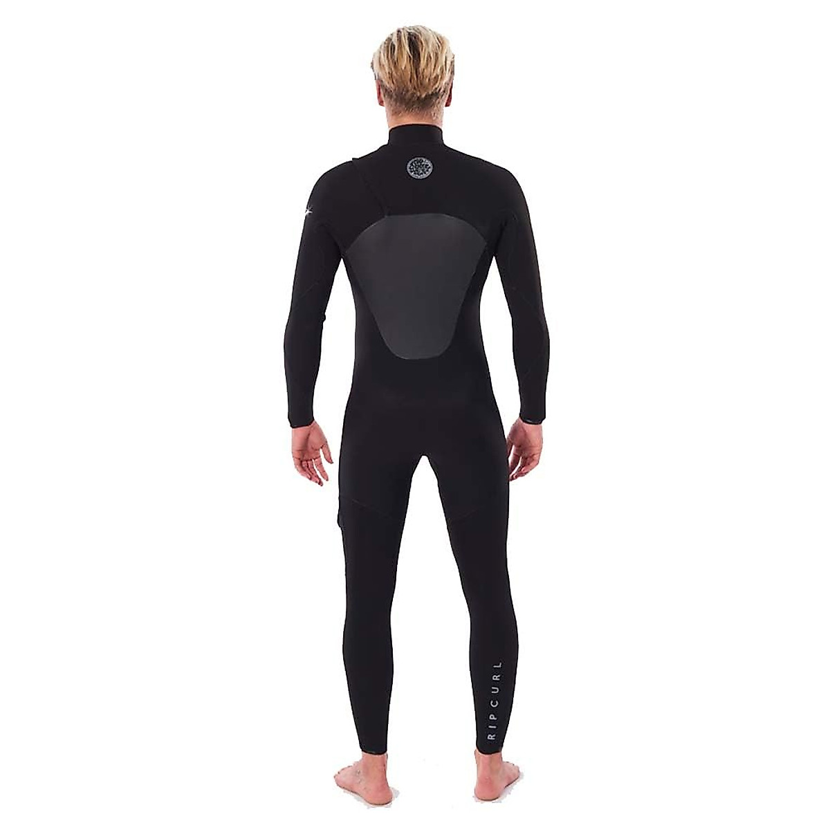 Rip Curl Mens Flashbomb 3/2mm Chest Zip Wetsuit - Black - Easy Stretch Lightweight Flash Lining