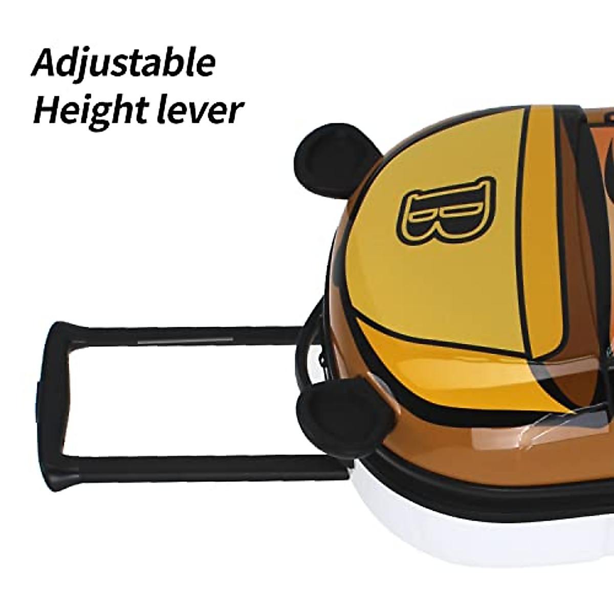 GinzaTravel Children's Fashion Suitcase 18 Inch Children's Fun Series No. 4 (Twin Series) (Sunshine Boy, 18")