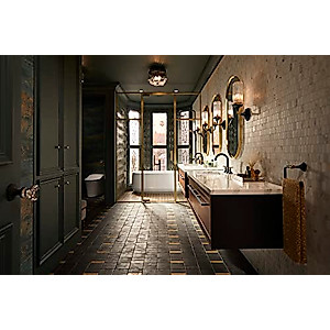 Kohler 27118-G-BN Hydrorail-R Occasion Arch Shower Column Kit with Rainhead and Handshower 1.75 Gpm in Vibrant Brushed Nickel