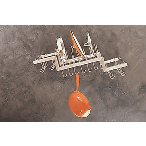 Zojila Ladakh Pot and Lid Wall Mount Rack