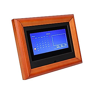 Digital Photo Frame, 7 Inch Multifunction Digital Photo Album Stereo Speaker for Party (US Plug)