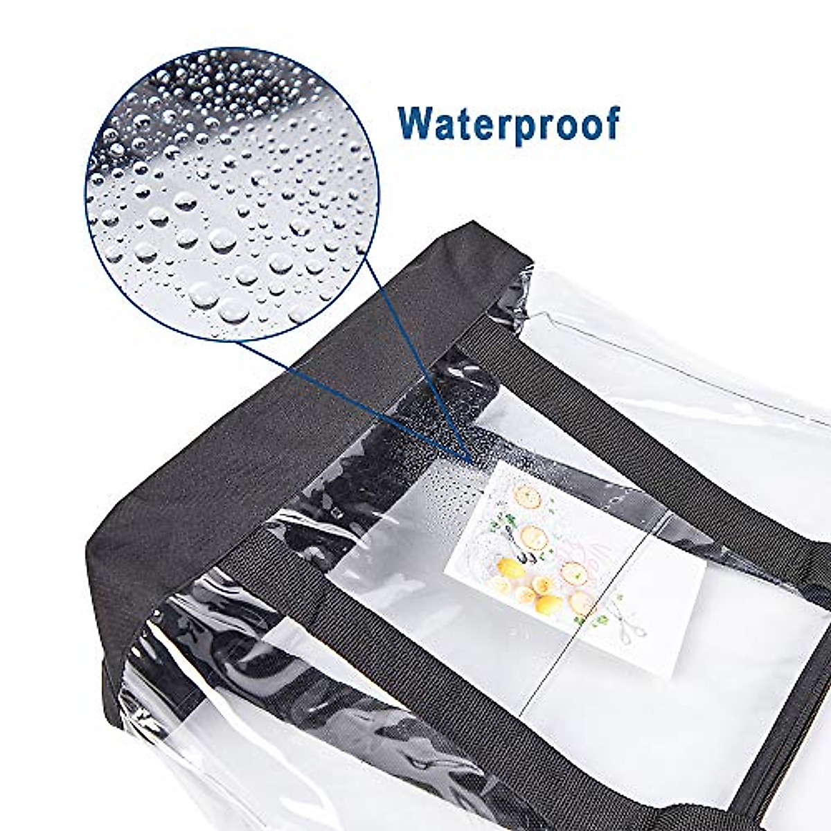 Large Clear Tote Bag, Fashion PVC Shoulder Handbag for Women, Clear Stadium Bag for Security Travel,Shopping,Sports and Work