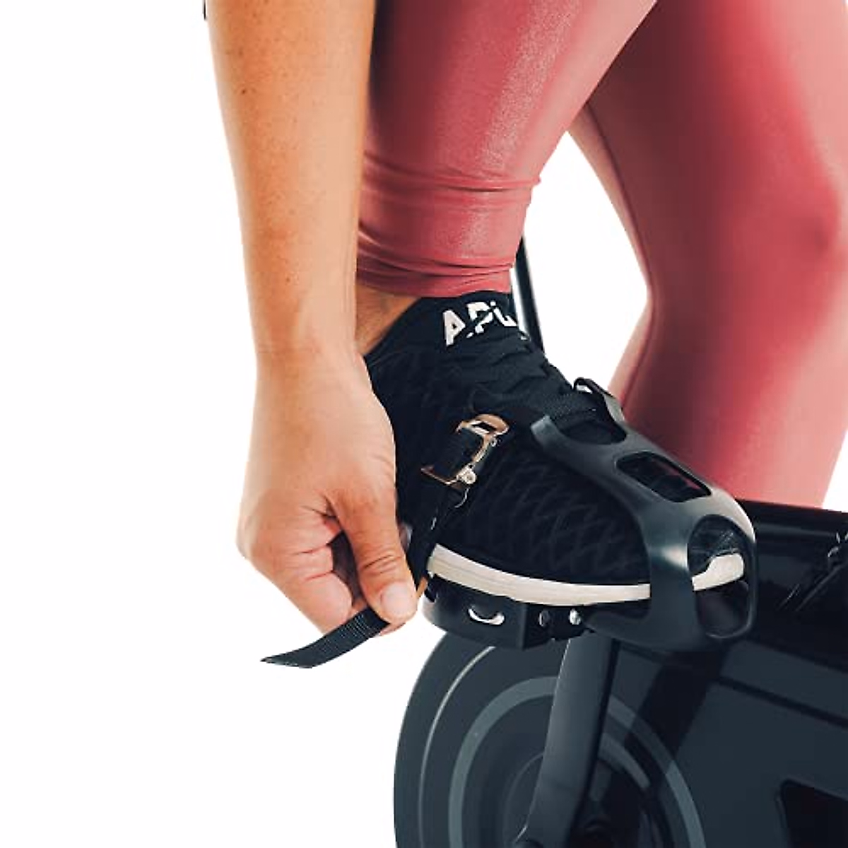 Fitness Reality Cycling Exercise Bike with Bluetooth Workout Tracking, 360° Adjustable Tablet Holder, 14 Levels Magnetic Resistance & Optional On Demand Coaching