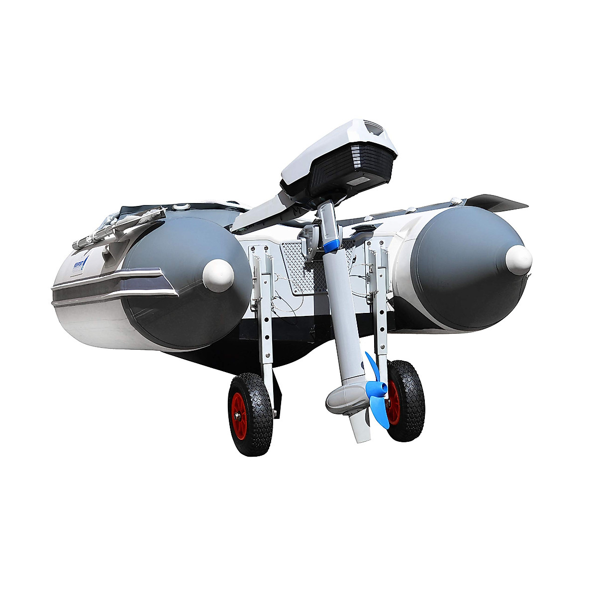 Newport Inflatable Boat Removable Transom Launch Wheels - Fits Any Transom Boat!