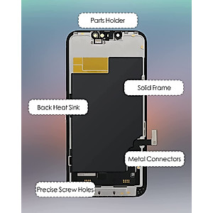 Ayake for iPhone 12 Mini Screen Replacement, 5.4-inch Full Hd LCD Display and Touch Digitizer Assembly with Repair Tool Kits Face ID Remains and True Tone Programmable