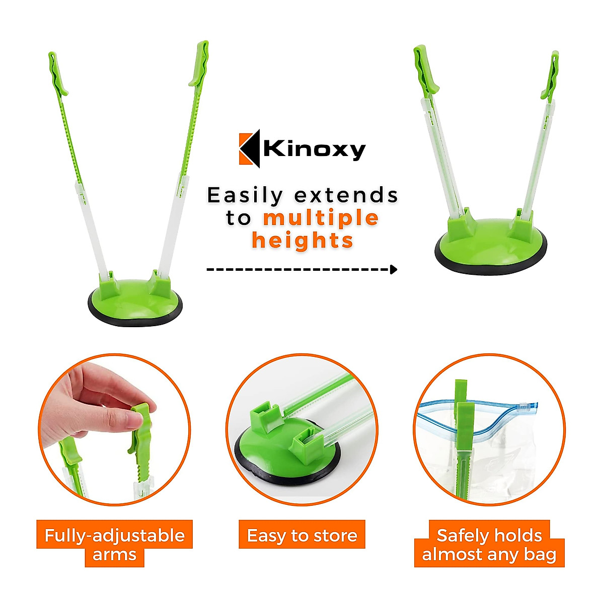 Baggy Rack Holder For Food Prep Bag, Freezer Hands Free Baggy Rack Holder, Snack Sandwich Quart Meal Prep Bag Holder, Bag Storage Box Organizer & Label Stickers Included