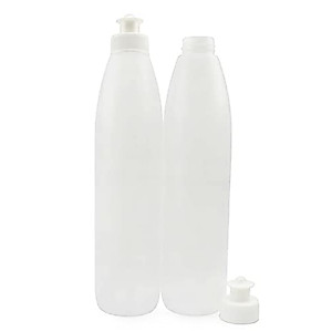 Cornucopia 8-Ounce Squeeze Bottles for Dish Soap and Sauces (6-Pack); Push Pull Cap Dispenser HDPE Squirt Bottles Ideal Soap Dispensers, Condiment Squirt Bottles or Personal Hygiene, BPA-Free