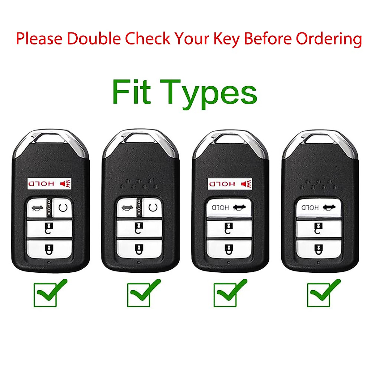 for Honda Key Fob Cover, Premium Hard ABS Carbon Fiber Pattern Key Fob Case Compatible with 2016-2020 2021 2022 Honda Pilot Odyssey Civic CR-V HR-V Fit Accord Smart Key with Keychain