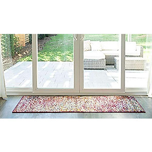 Unique Loom Richmond Collection Area Rug - Medallion (2' x 6' 1" Runner, Multi/ Black)