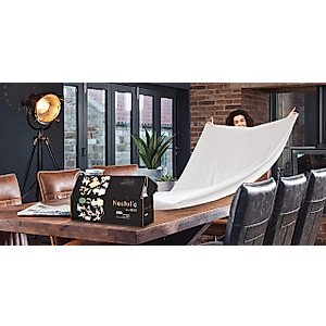 Neatalia 300 ft White Premium Disposable Plastic Tablecloth Roll | 300 feet by 54 inch Covers Any Size Tables Rectangle, Square, Round or Oval