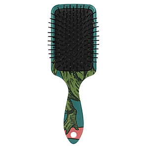 Dinosaur Hair Brush, Wet Dry Hair Brush Plastic Detangler Hair Brush for Kids Christmas Gift Women Men