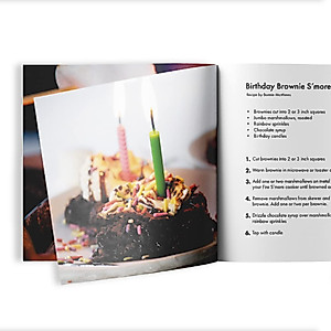 TerraFlame Portable Indoor and Outdoor Smoke Free Clean Burning Gel Fuel S'mores Roaster Tabletop Gift Set with Bamboo Tray - White