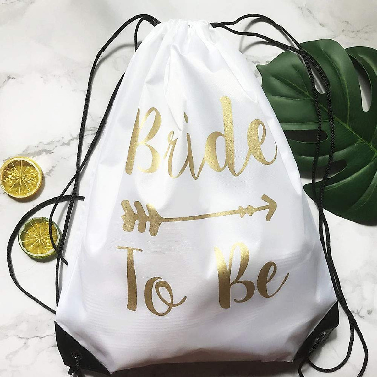 7 Pieces Bride and Bride Tribe Drawstring Bags,Wedding Drawstring Gift Bag for Bridesmaids Bridal Party Supplies …