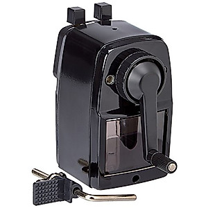 Derwent Super Point Manual Helical Pencil Sharpener (2302001) , Black , 1 Count (Pack of 1)