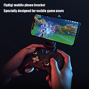 FLYDIGI 2 in 1 Phone Clip, 2-Stage Adjustable Bracket Multi-Platform Gaming Controller, Holder Stand Clamp Compatible with Vader 2 and Apex Series Gamepad