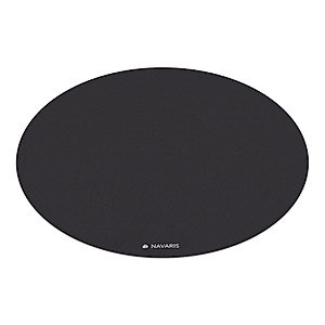 Navaris Round Yoga Mat - 47" Diameter Circular Exercise Mat 1/4" Thick - Non-Slip Mat for Cardio, Workout, Fitness, Tai Chi, Meditation - Size Small