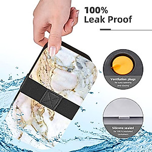 KOOLR Marble Print Bento Box Adult Lunch Box With 2 Compartments Stackable For Work Picnic Leak Proof Bento Box