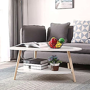 LIRUXUN White Coffee Table Stand Set Nordic Table Laptop Minimalist Mesas Bajas Wooden Side Table