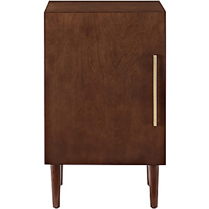 Crosley Furniture Everett Player Stand with Storage for Vinyl Records, Mahogany