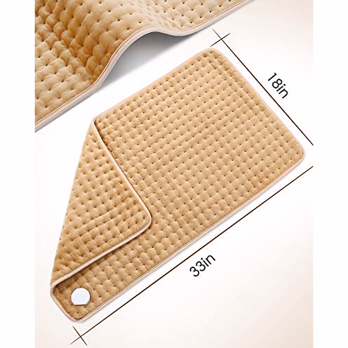 Heating Pads for Back Pain,18"x33" Large Electric Heating Pads with Auto Shut Off,6 Temperature Settings, Fast Heating for Neck Back Shoulder