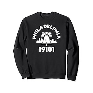Philly Neighborhood 19101 Zip Code Philadelphia Liberty Bell Sweatshirt