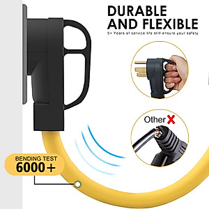 [240V to 120V] NEMA 14-50P to 5-15R/5-20R T-Blade Adapter 10AWG STW Copper Wires RV Generator Power Cord Adapter 50 Amp to 20 Amp