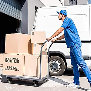 FactorDuty 4 Pack Combo 2 inch Caster Wheels 2 Rigid Non Swivel Fixed Stationery & 2 with Brake Swivel Plate All Black Polyurethane Wheels Non Marking No Noise 150LB Per Wheel