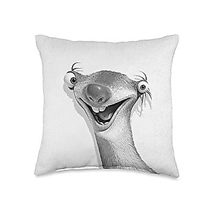 20th Century Fox Ice Age Sid The Sloth Photo Booth Portrait Throw Pillow, 16x16, Multicolor
