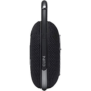 JBL Clip 4 Portable Bluetooth Wireless Speaker Bundle with divvi! Protective Hardshell Case - Black