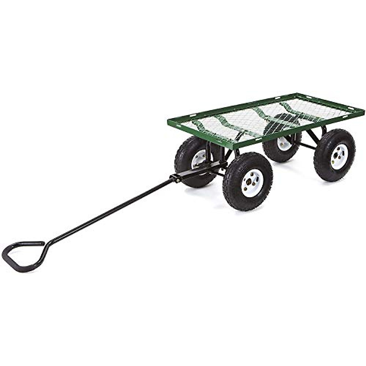 Gorilla Carts GOR400-COM Steel Garden Cart with Removable Sides, 400-lbs. Capacity, Green