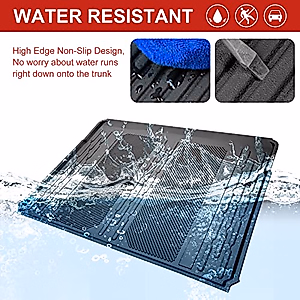 Pedigree 3D TPE Material Cargo Mat Fits 2021-2022 Ford Bronco 4-Door Version All Weather Rear Trunk Mat Waterproof Car Floor Mat Anti-Skid Odorless Rubber Carpet (Trunk Mat)