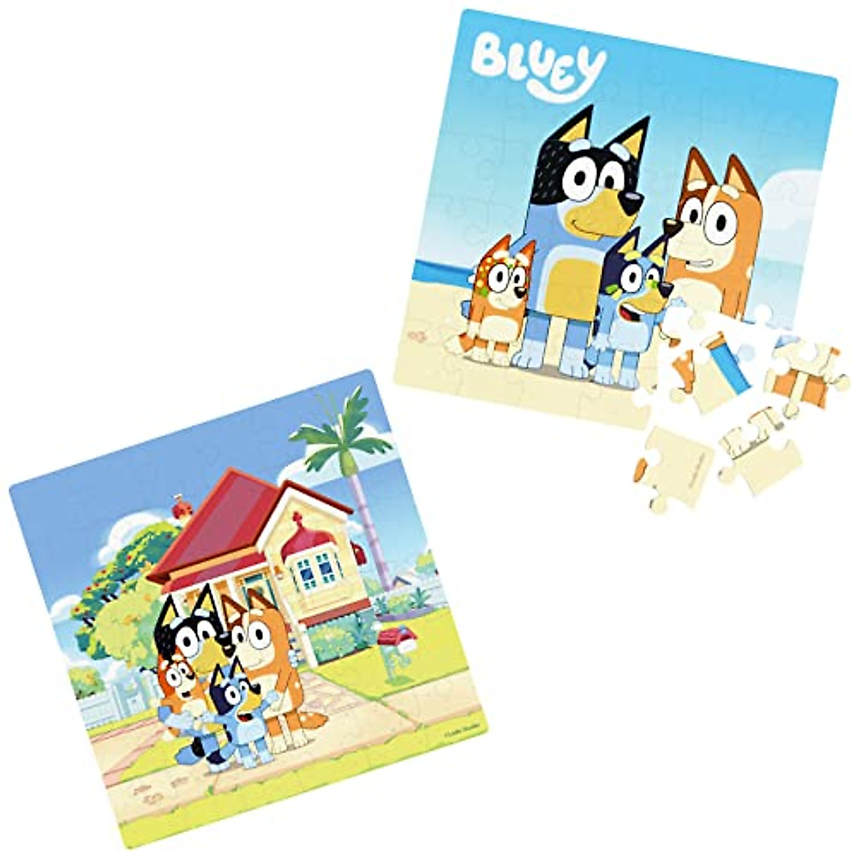 Bluey, 36 Piece Jigsaw Puzzle Two Pack Toy Gift Set with Easy to Store Tube Packaging, for Kids Aged 3 and up