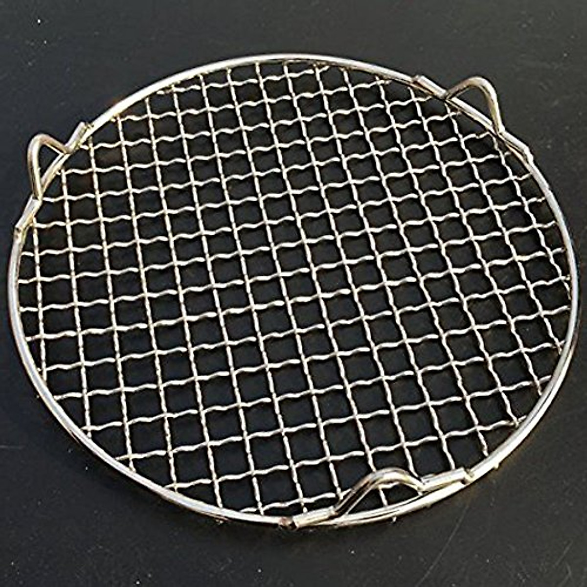 Fivebop Round Cooling Rack Stainless Steel Cross Wire Barbecue Grill Net Racks with 3 Legs for Cooking Baking Steaming (8.25 inches)
