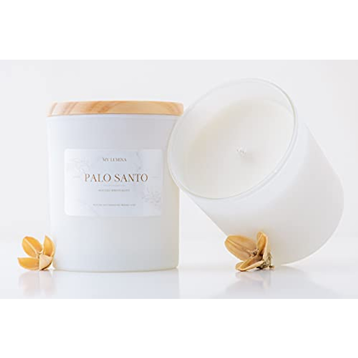 My Lumina Palo Santo Candle - Healing Candle Natural Soy Wax Candle for Aromatherapy