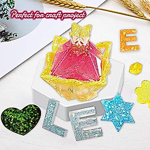 HEMOER Yellow Opal Glitter 100g/3.5oz, Cosmetic Mixed Hexagon Chunky & Fine Craft Glitter Resin Sequins for Epoxy Glass, Resin Art, Body, Hair, Face, Nail, Slime, Tumbler, Festival Party
