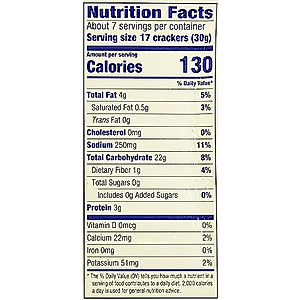 Blue Diamond Almonds Nut-Thins Gluten Free Cracker Crisps, Cheddar Cheese, Family Size, 7.7 oz