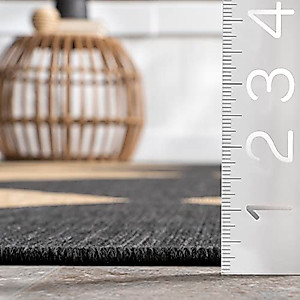 nuLOOM Loretta Transitional Diamond Indoor/Outdoor Area Rug, 4x6, Dark Grey
