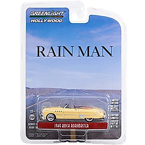 Toy Cars Charlie Babbitt's 1949 Roadmaster Convertible Cream Rain Man (1988) Movie Hollywood Series Release 36 1/64 Diecast Model Car by Greenlight 44960 C