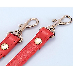 VanEnjoy Adjustable Shoulder Straps for Purse Bag Handbag Wallet Replacement(Black-Gold Metal) (Red-Gold Metal)