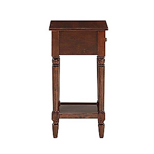Convenience Concepts French Country Khloe 1 Drawer Accent Table with Shelf, Espresso