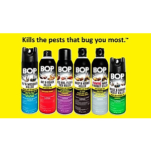 BOP House and Garden Insect Killer 11 oz, Easy to Use Pest Control Spray, Kills Bugs On Contact and Keeps Your Home Insect Free, Indoor/Outdoor Use for Quick Results