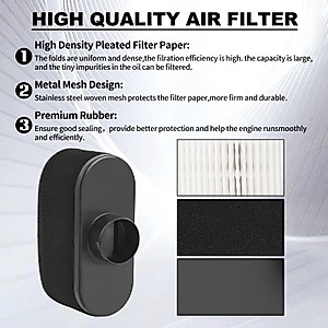 MOTOYUN Air Filter Compatible with Kawasaki FR651V FR691V FR730V FS481V FS600V Lawn mower tractor X300R Mower 636M S240 W36M Hustler Raptor Replaces 111013-0752 11013-0726 11013-7047 99999-0384