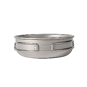 JAHH Camping Titanium Bowls 300ml-400ml with Titanium Folding Handles Folding Bowls Cookware Tableware Cutlery (Size : 300ml)