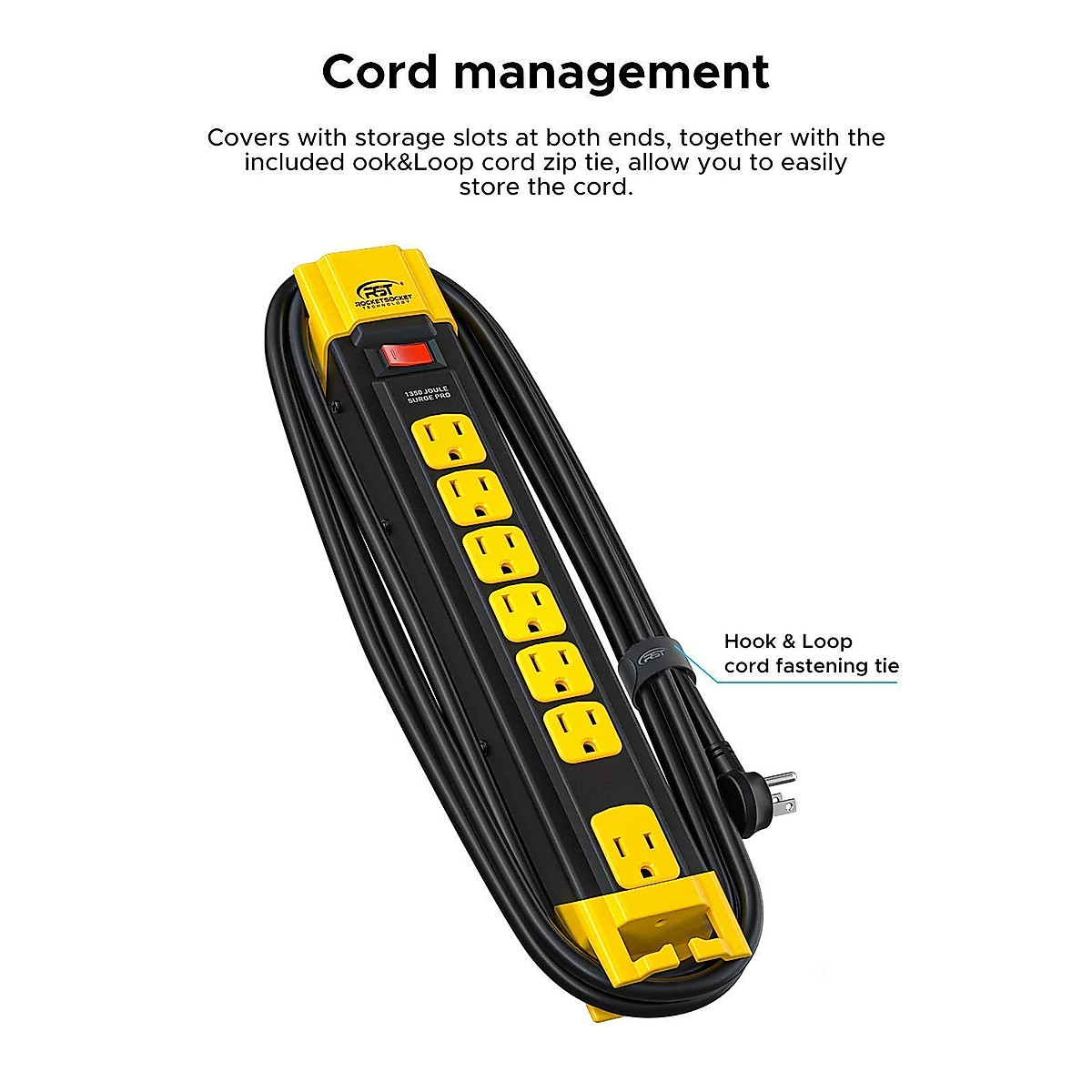CRST 7-Outlet & 10-Outlet Heavy Duty Power Strip Surge Protector